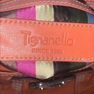 Tignanello | Bags | 3 For 25 Tignanello Tangerine Leather Crossbody ...
